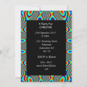 Psychedelic 83rd Birthday party Invitation | Zazzle