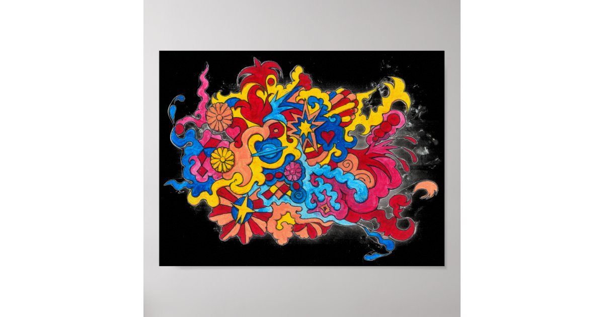 Psychedelic America Poster | Zazzle