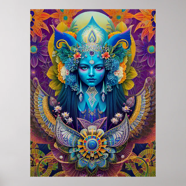Psychedelic art, DMT artwork, Surreal landscape Poster | Zazzle
