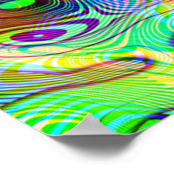 Psychedelic blobs poster | Zazzle