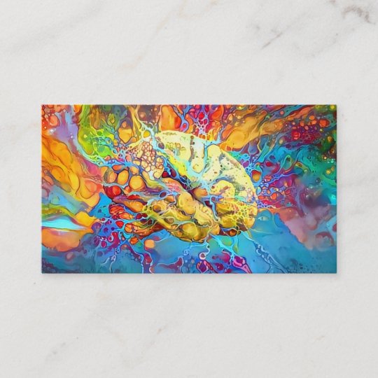 Psychedelic Brain Business Card | Zazzle.com