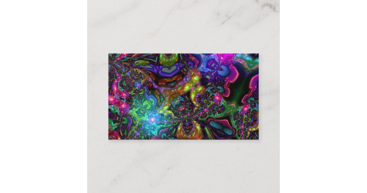 Psychedelic Business Card | Zazzle