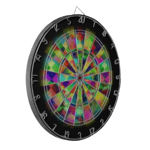Psychedelic color Dart board by Valxart.com | Zazzle