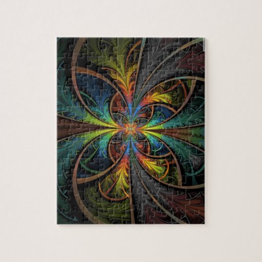 Psychedelic Feathers Jigsaw Puzzle | Zazzle