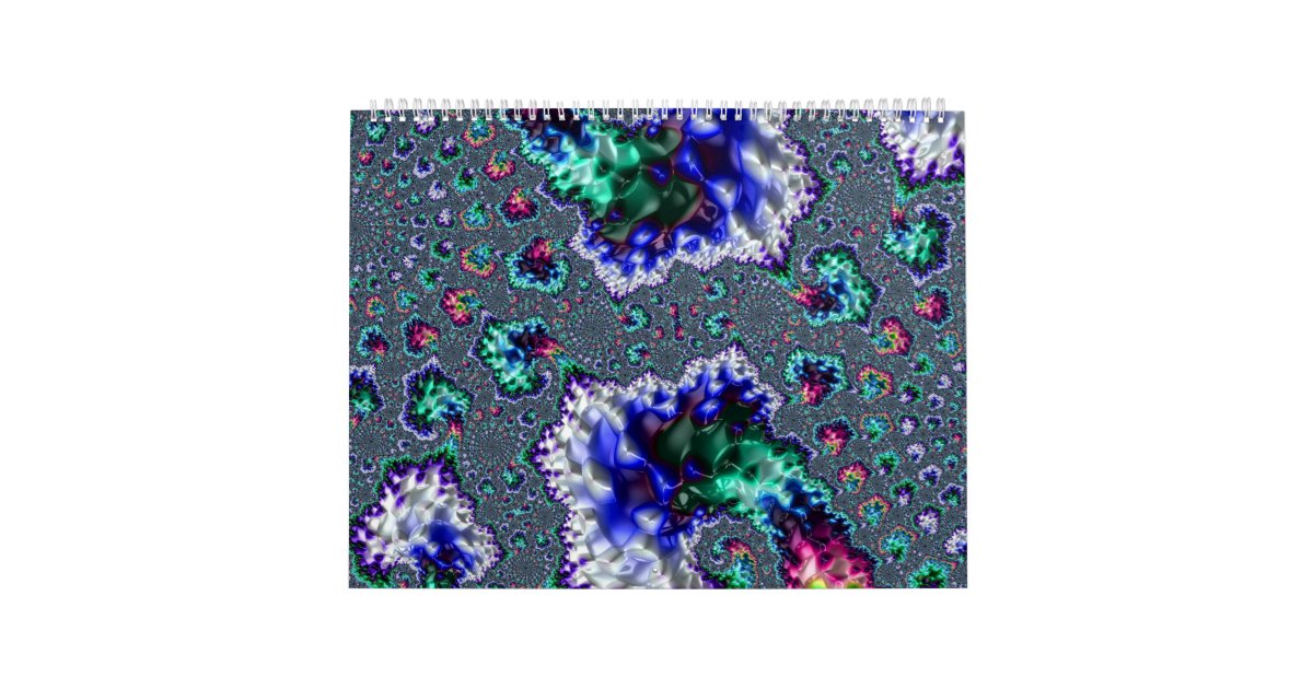 Psychedelic Fractal Calendar | Zazzle