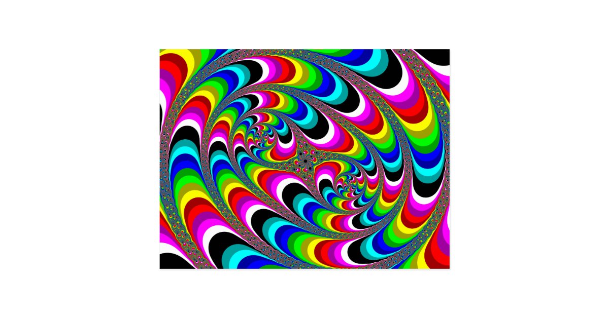 Psychedelic - Fractal Postcard | Zazzle.com