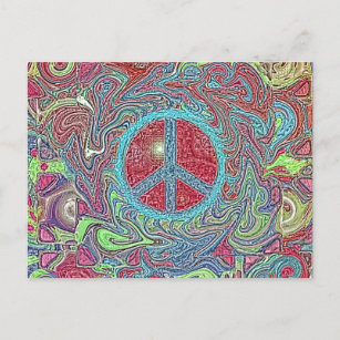 Trippy Peace Sign Drawing