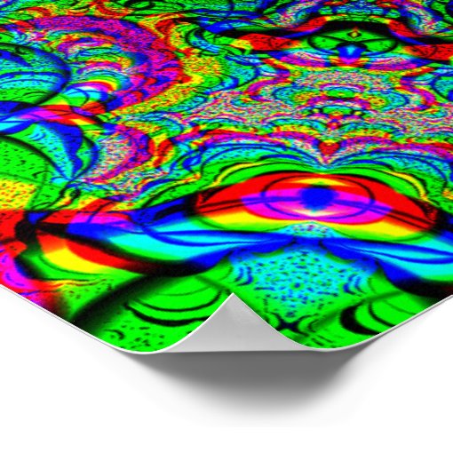 Psychedelic Love Poster | Zazzle