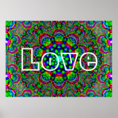 Psychedelic Love Poster | Zazzle