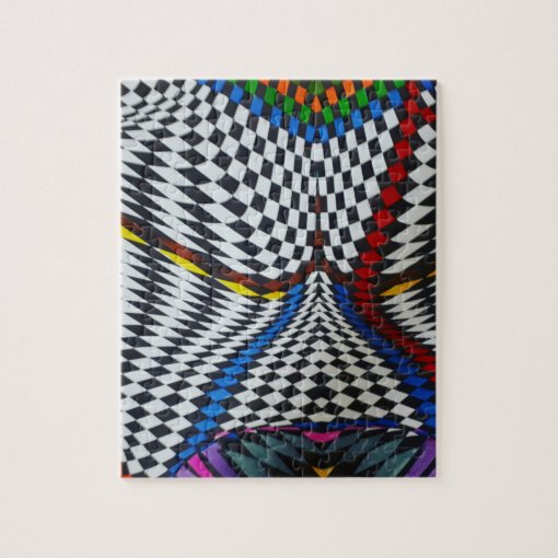 Psychedelic Optical Illusion Jigsaw Puzzle | Zazzle
