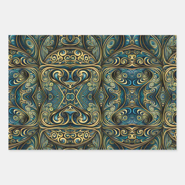 Psychedelic Paisley Crazy Wrapping Paper Sheets | Zazzle