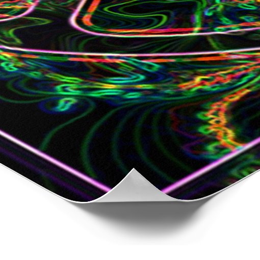 psychedelic peace sign poster | Zazzle