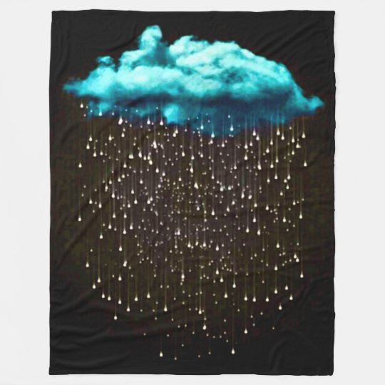 Psychedelic Rain Cloud Fantasy Art Fleece Blanket | Zazzle.com