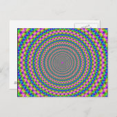 Psychedelic Rings Postcard | Zazzle