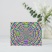 Psychedelic Rings Postcard | Zazzle