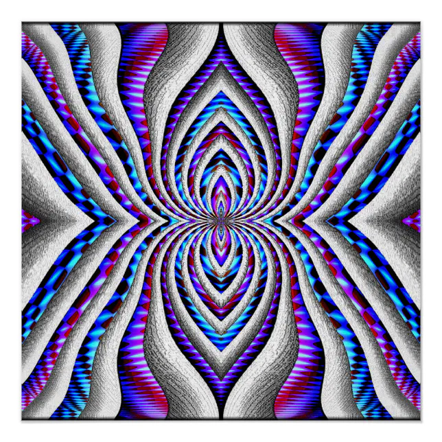 Psychedelic Spider... Poster | Zazzle