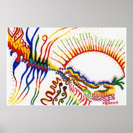 psychedelic sunrise posters | Zazzle