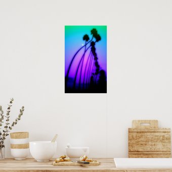 Psychedelic Sunset Poster | Zazzle