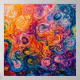 Psychedelic Swirls Oil Painting Poster | Zazzle
