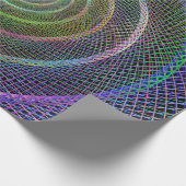 Psychedelic Webbed Spiral Wrapping Paper | Zazzle