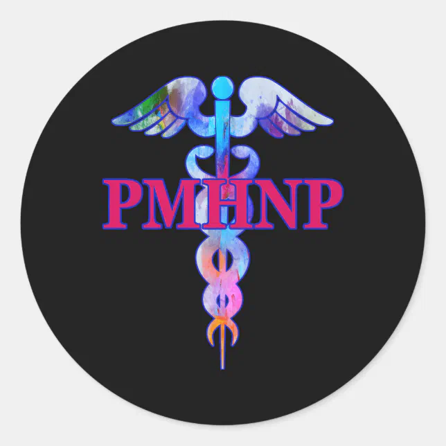 Psychiatric Nurse Practitioner Pmhnp Caduceus Medi Classic Round ...