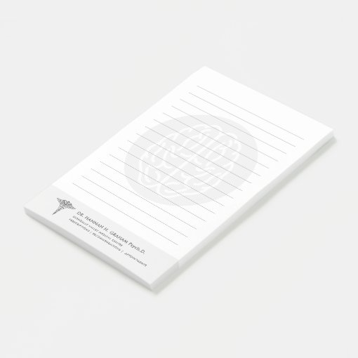 Psychiatrist Psychologist Customizable Lined Post-it Notes | Zazzle