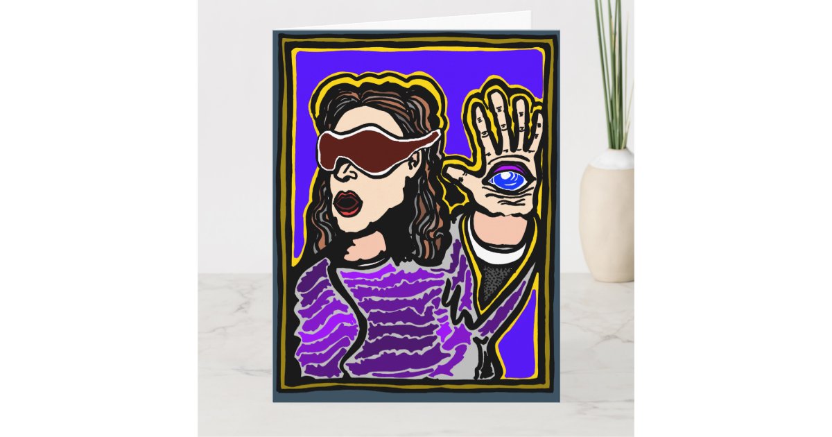 Psychic birthday card by ParanormalPrints | Zazzle