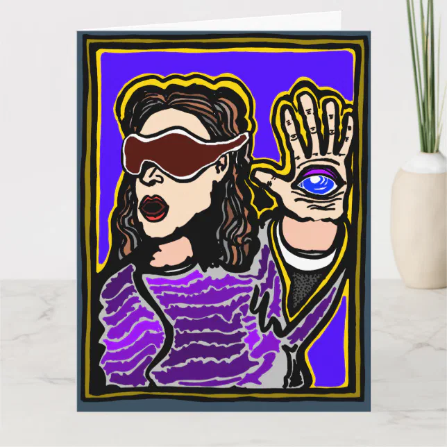 Psychic birthday card by ParanormalPrints | Zazzle