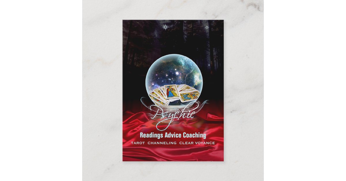 PSYCHIC - Business-, Profile-, Schedule Card | Zazzle