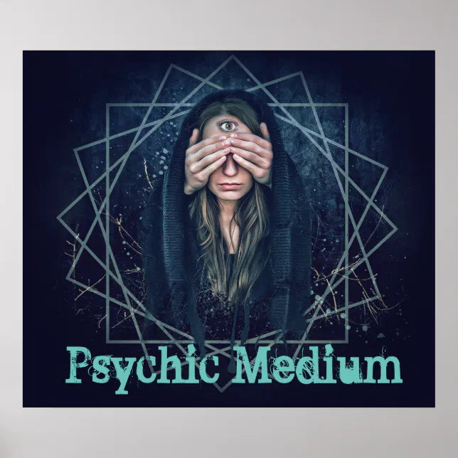 Psychic Medium Poster Premium Canvas (Gloss) | Zazzle