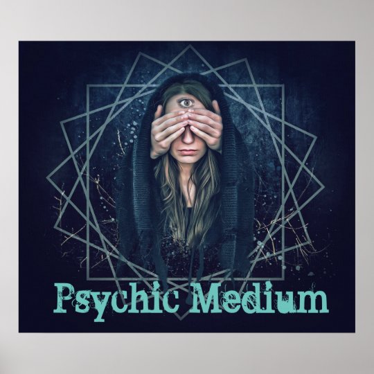 Psychic Medium Poster Premium Canvas (Gloss) | Zazzle.com