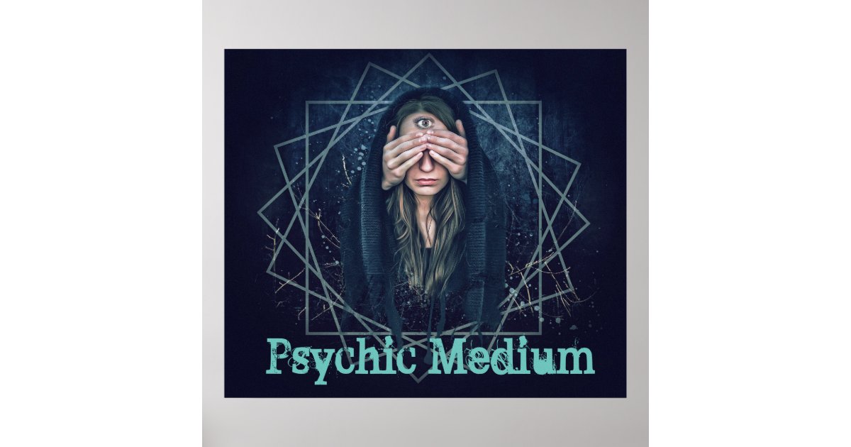 Psychic Medium Poster Premium Canvas (Gloss) | Zazzle.com