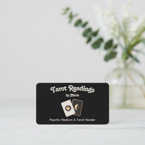 Psychic Medium Tarot Card Reader Business Card | Zazzle
