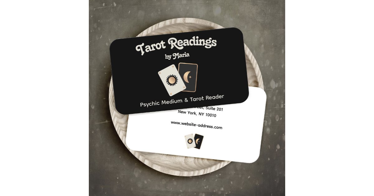 Psychic Medium Tarot Card Reader Business Card | Zazzle