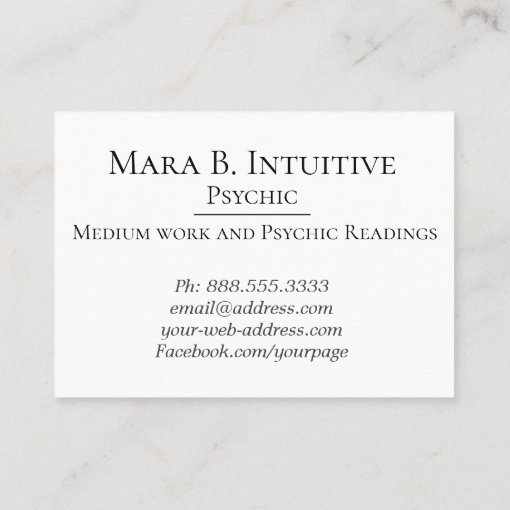 Psychic Medium Watercolor Stars Lavender Business Card | Zazzle