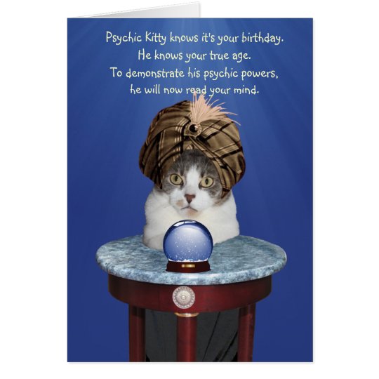 Psychic Mikie Funny Birthday Card | Zazzle.com