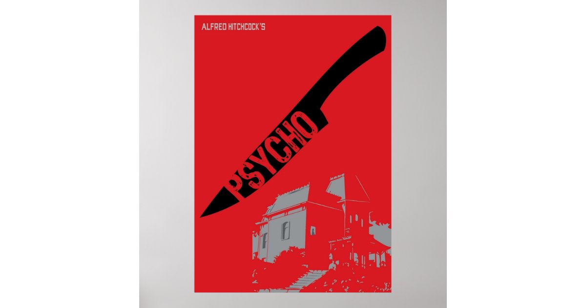 Psycho Alternative Movie Poster | Zazzle