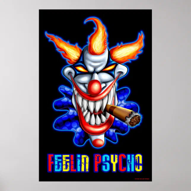 Psycho Clown Poster | Zazzle