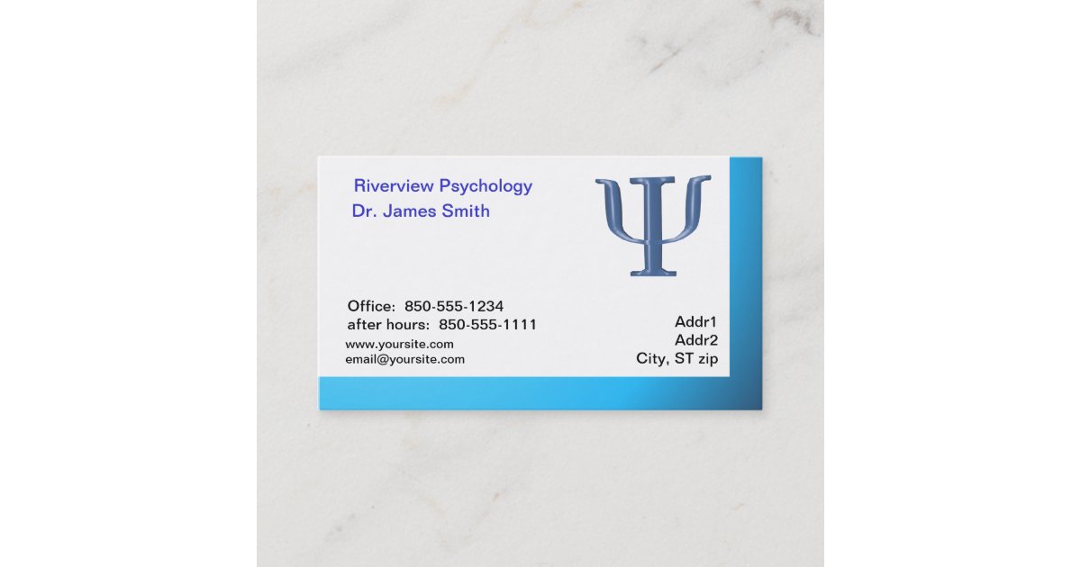 Psychologist Business Card | Zazzle