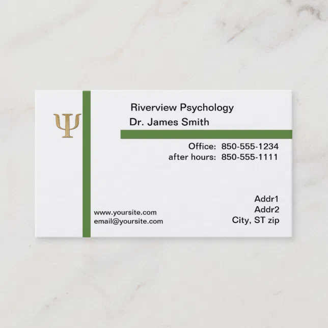 Psychologist Business Card | Zazzle