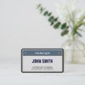 Psychologist Cool Car License Plate Business Card | Zazzle
