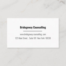 Psychologist & Counselor Business Card | Zazzle