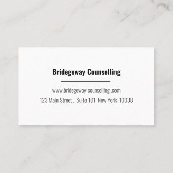 Psychologist & Counselor Business Card | Zazzle