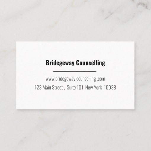 Psychologist & Counselor Business Card | Zazzle