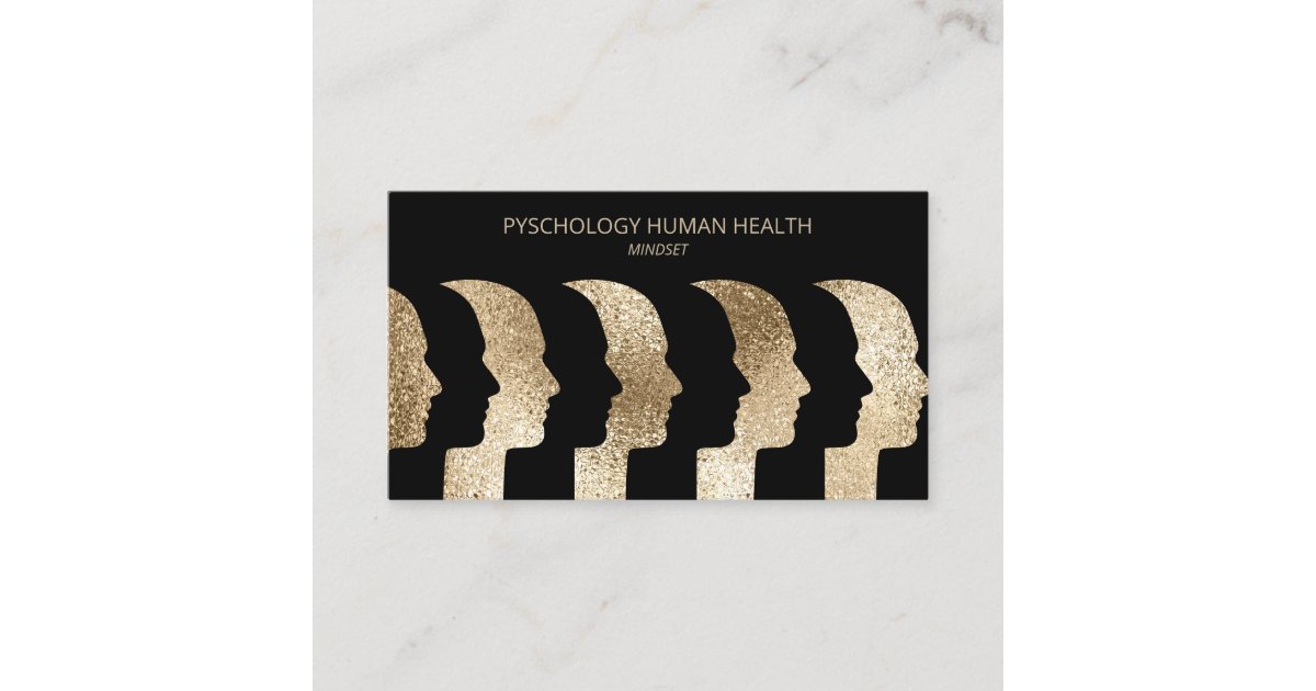 Psychologist Human Faces Mindset Business Card | Zazzle