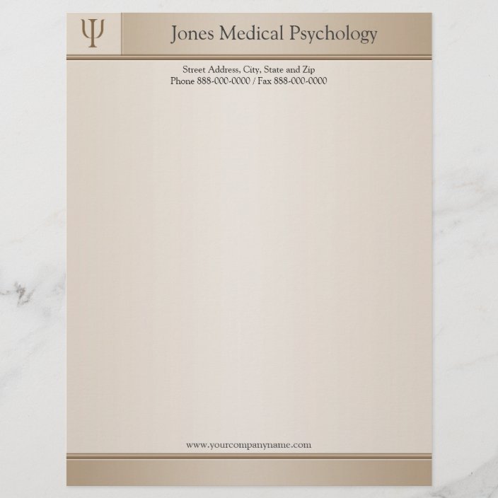 Psychologist Letterhead | Zazzle.com