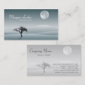 Psychologist - Moon and Solitude Tree Business Card | Zazzle