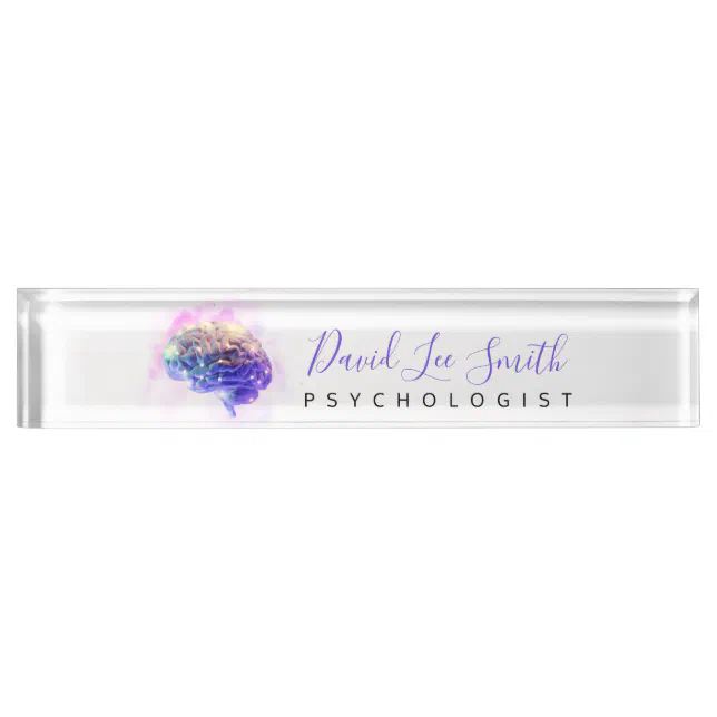Psychologist / Neurologist Desk Name Plate | Zazzle