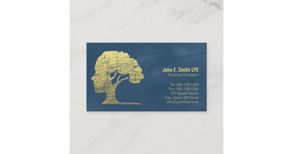 Psychologist Personal Counselor Business Cards | Zazzle