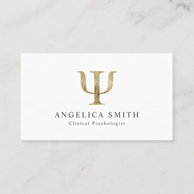 Psychologist Psi Symbol Business Card | Zazzle
